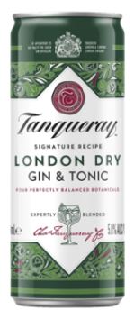 TANQUERAY & TONIC CANS 250ML/24 – Wine Cow