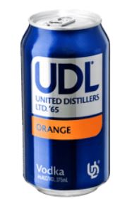UDL VODKA & ORANGE CAN 375ML CTN/24 – Wine Cow