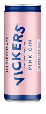 VICKERS PINK GIN & SODA CANS 250ML/24 – Wine Cow