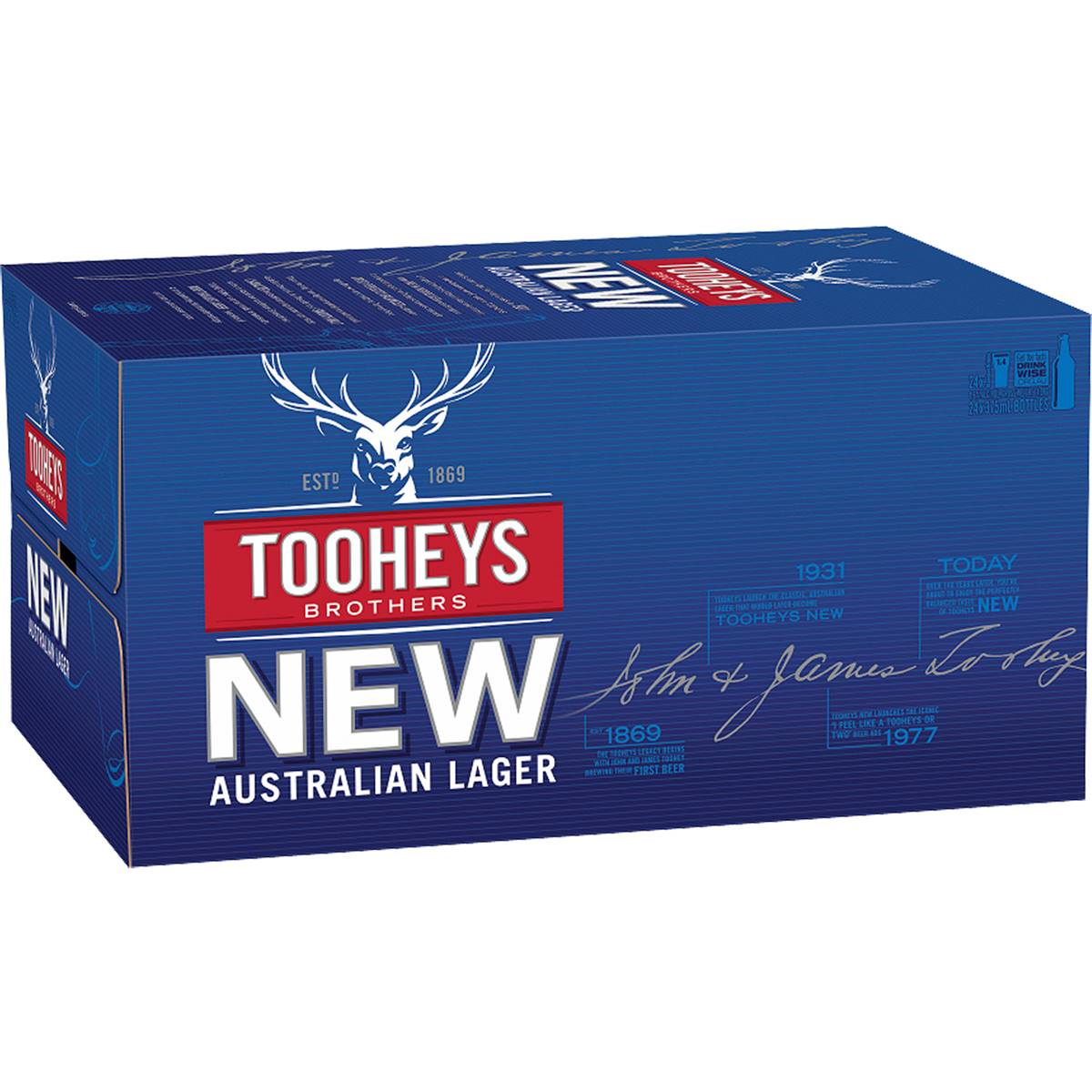 Tooheys New Stubbies 375ml x 24 – Wine Cow